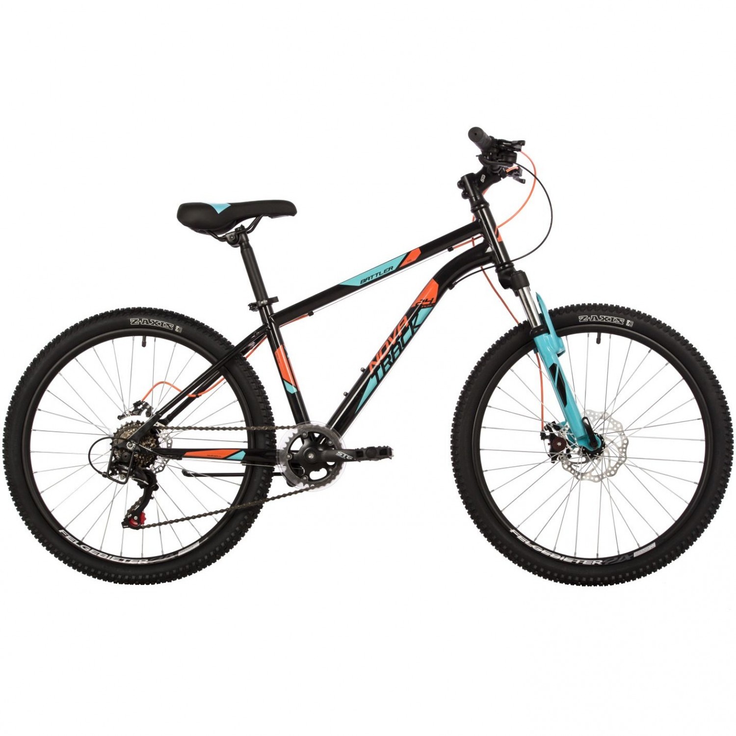 Велосипед NOVATRACK BATTLER 24", рама 14'', черный, 2023 24SHD.BATTLER ...